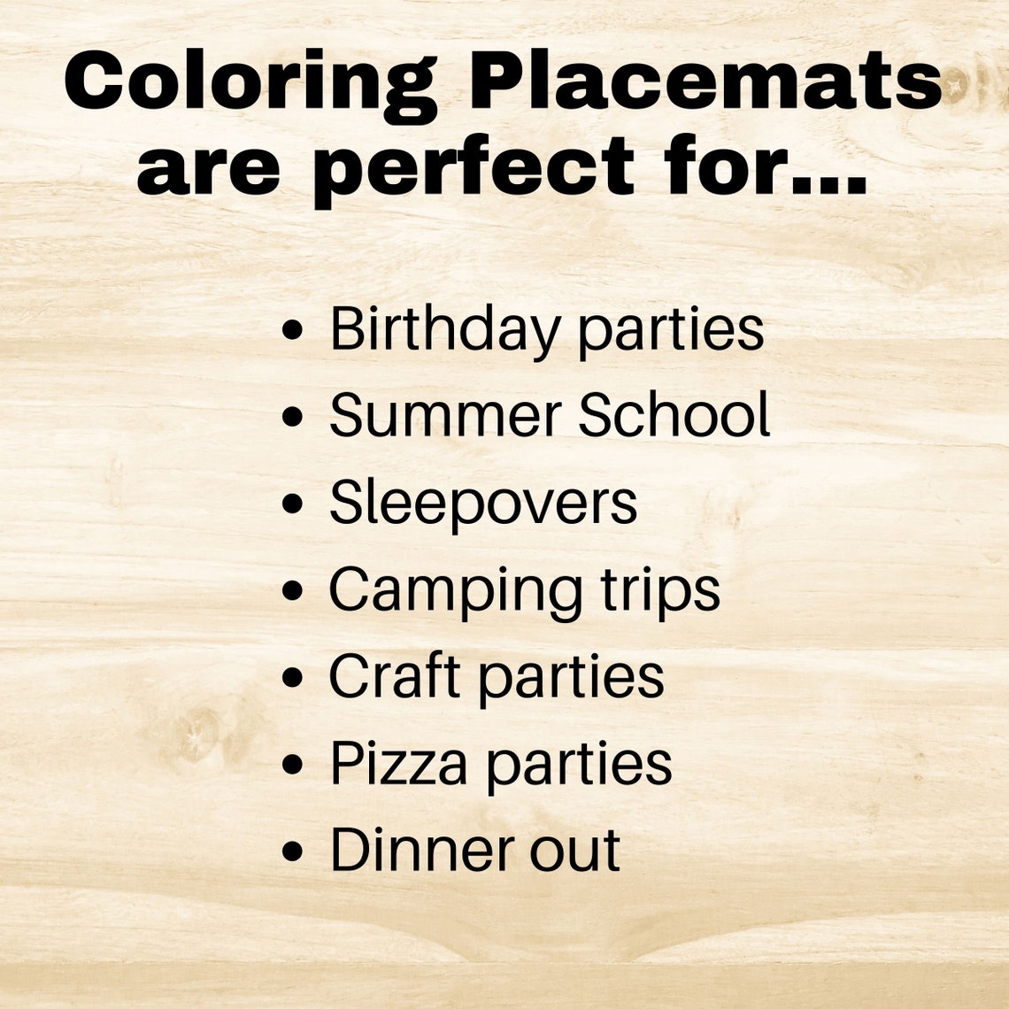 Coloring Placemats for Kids Pizza Party, Printable Restaurant Activity ...