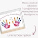 Family Tree Handprint Craft Keepsake for Kids, Grandparents Gift Idea ...