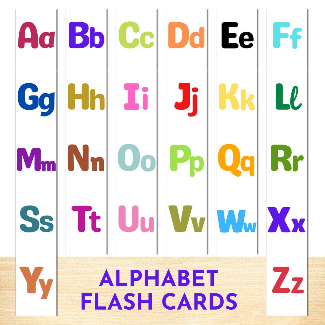 Tarjetas didácticas para niños Alfabeto PDF imprimible para educación ...