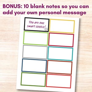Lunchbox Notes for Kids, Positive Lunch Box Affirmations, Note Cards ...