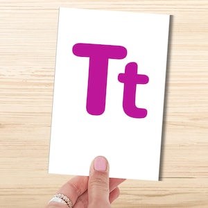 Alphabet Flash Cards, ABC Flashcards, Preschool Child Educational A-Z ...
