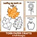 Torn Paper Crafts for Kids, Fall Art Activity Pack, Autumn Craft Bundle ...