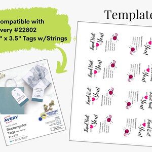 Handmade Tags for Knitting - Hand Knit for You - Instant Download ...