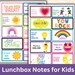 Lunchbox Notes for Kids, Positive Lunch Box Affirmations, Note Cards ...