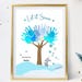 Winter Handprint Craft for Kids, Baby Snowflake Tree Art Keepsake, Hand ...