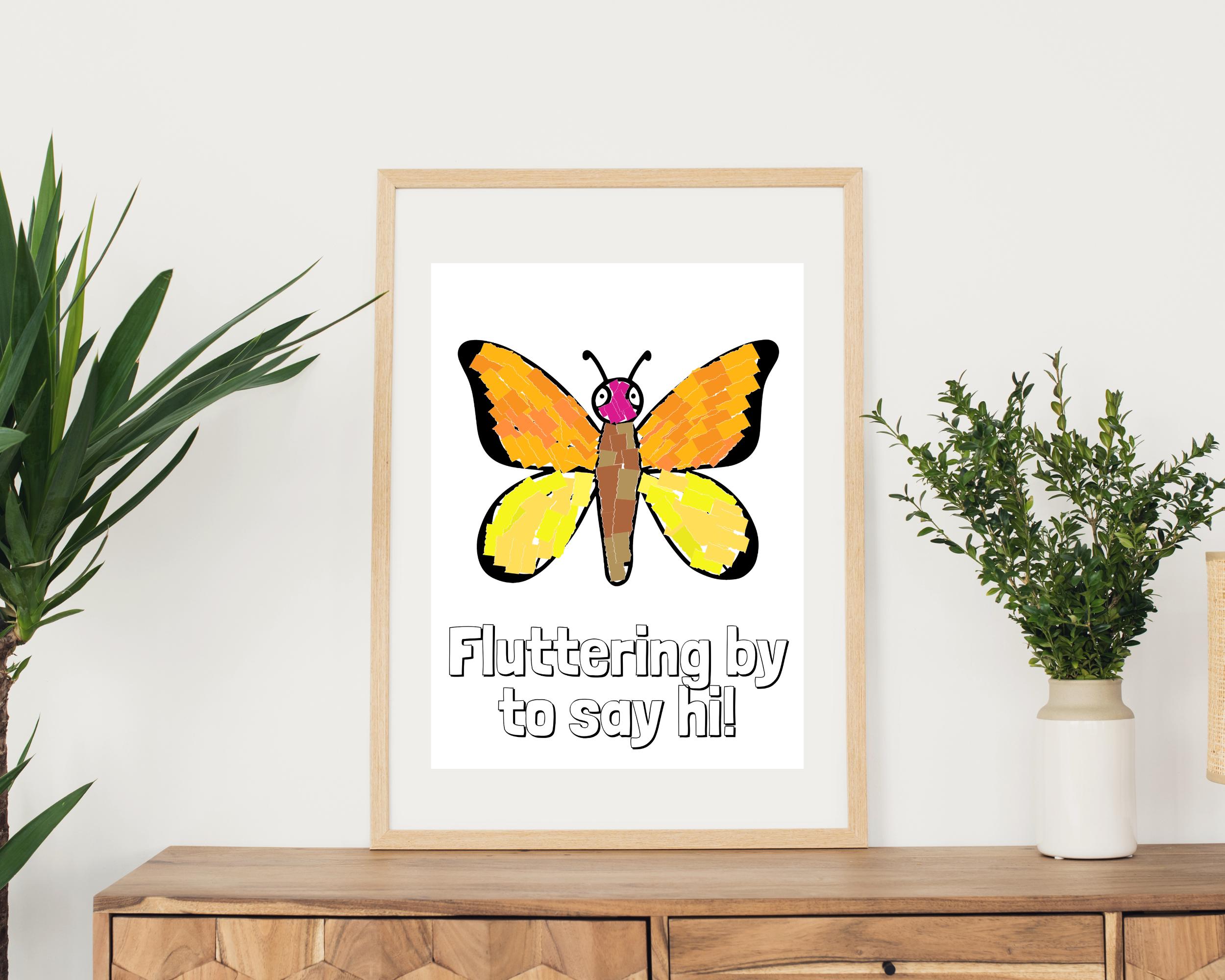 Butterfly Craft for Kids, Spring Bees Butterflies Easy Paper Crafts Art ...