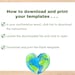 EARTH DAY Craft for Kids, Torn Paper Art Template, Easy Paper Crafts ...