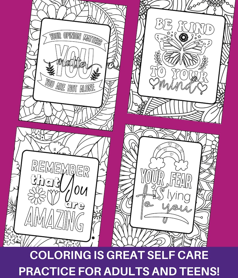 Mental Health Care Coloring Pages for Adults Printable Inspirational ...