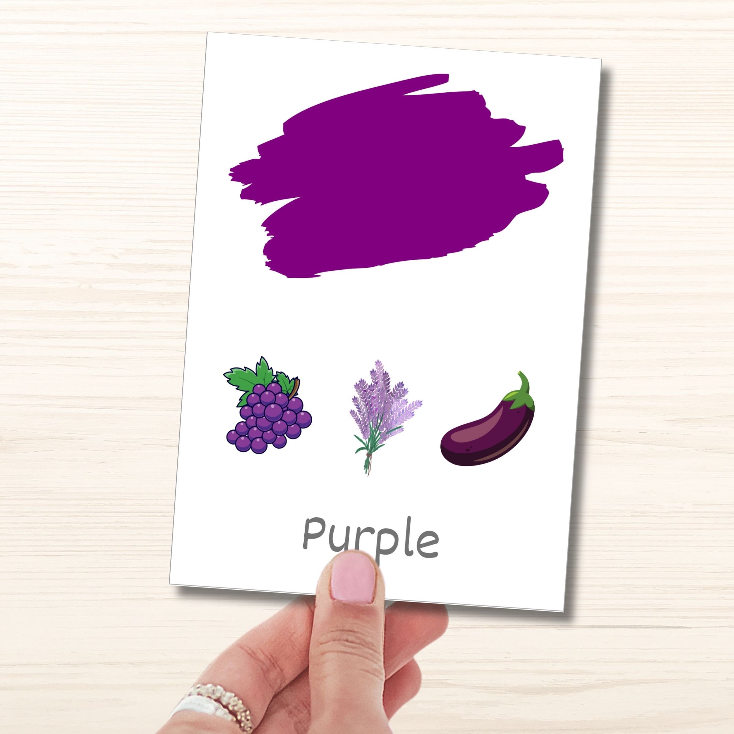 Flashcards for Kids Learn Colors Education, Color Cards Learning Flash ...