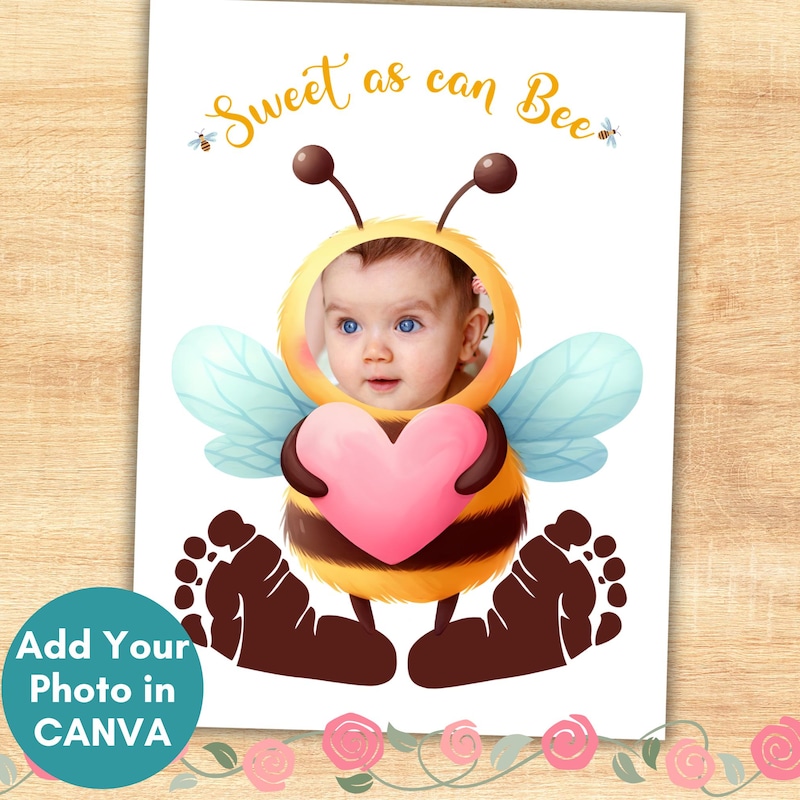 Spring Footprint Art - Etsy