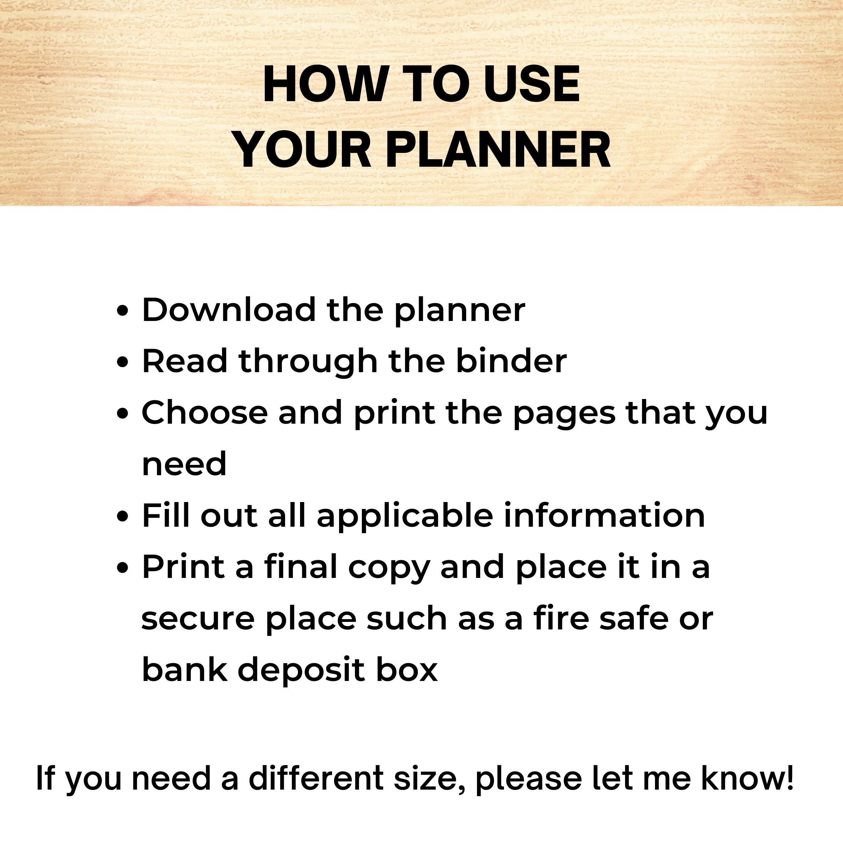 Important Documents Organizer Custom Cover, Floral Family Emergency ...