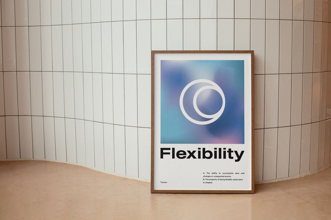 Flexibility Definition Printable Poster, Motivational Poster for Home ...