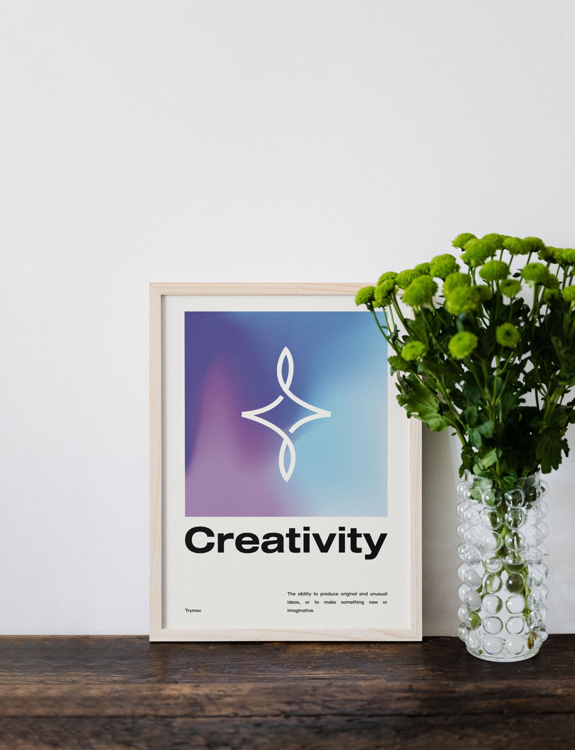 Creativity Definition Wall Art, Motivational Poster for Home Office ...