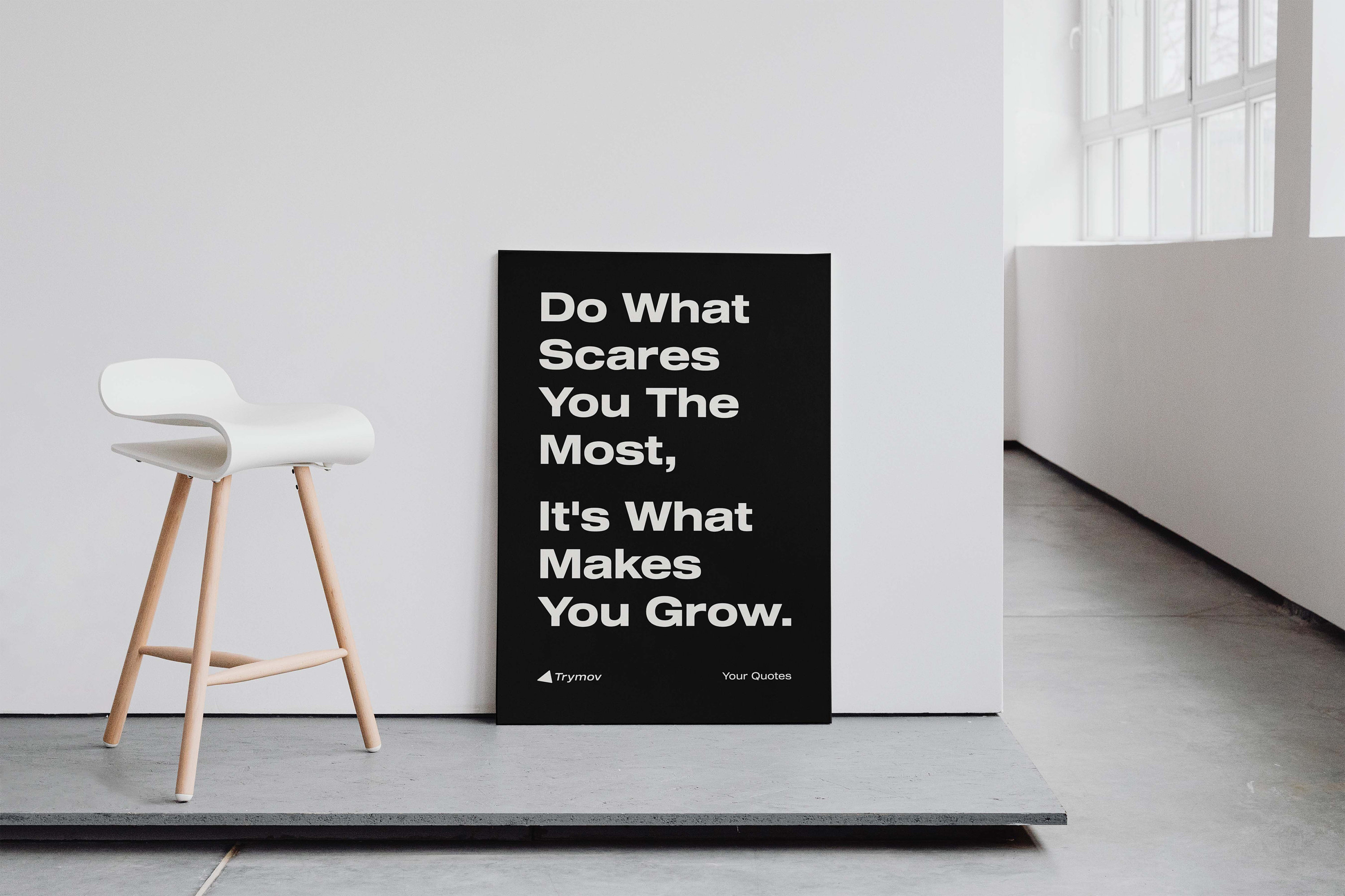 Minimalist Quotes Poster for Home Office, Printable Motivational Poster ...