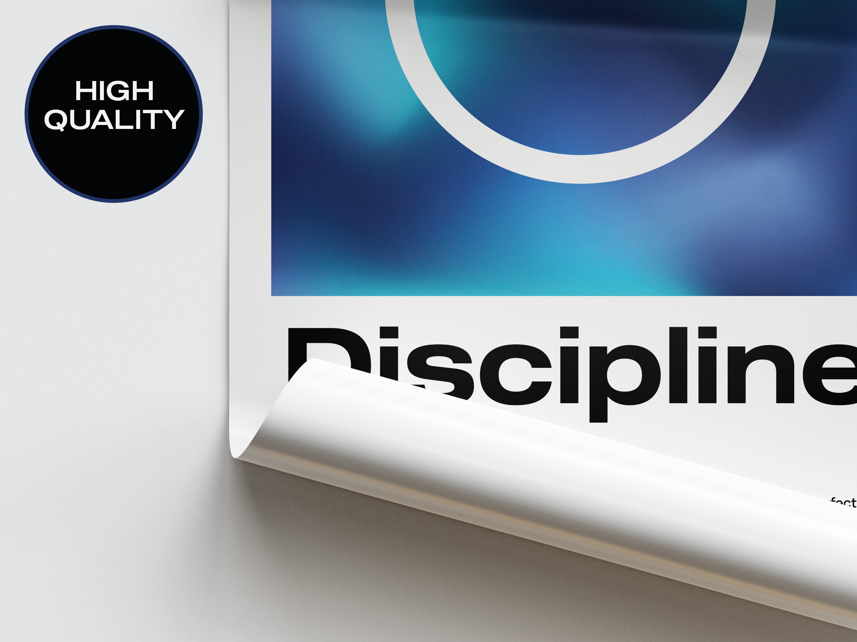 Discipline Definition Printable, Motivational Poster for Home Office ...