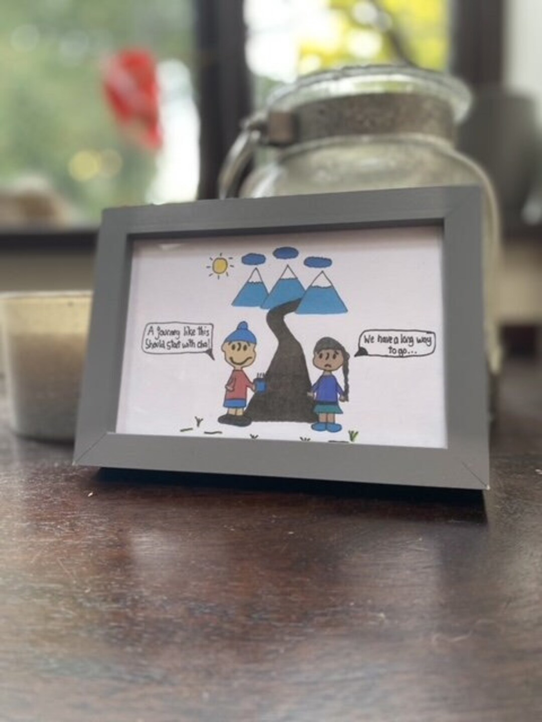 The Journey of Cha Desi Comic Art in a Frame - Etsy UK