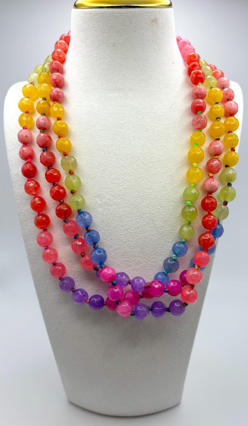 THE SAVANNAH: Gemstone Necklace - Etsy