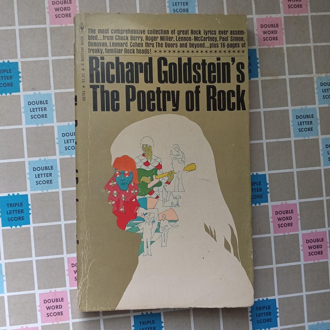 Richard Goldstein's the Poetry of Rock - Paperback From the 70s - Etsy