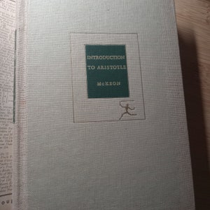 Introduction to Aristotle: the Modern Library Edition - Etsy