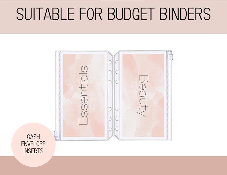 90 Cash Envelope Label Inserts Budget Binder Cash Stuffing - Etsy