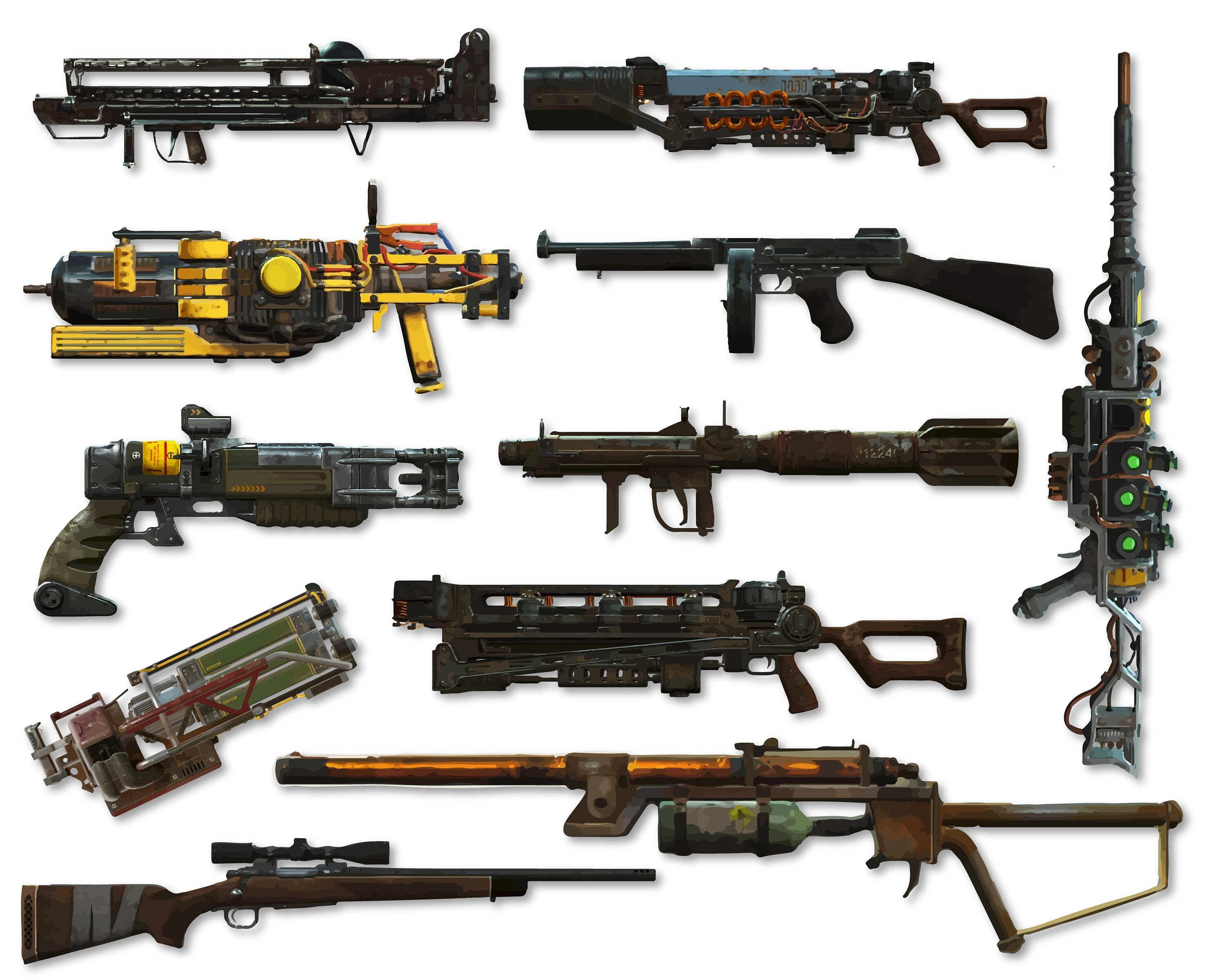 FALLOUT WEAPONS SVG Pack 100 diseños / svg / Descarga digital - Etsy México