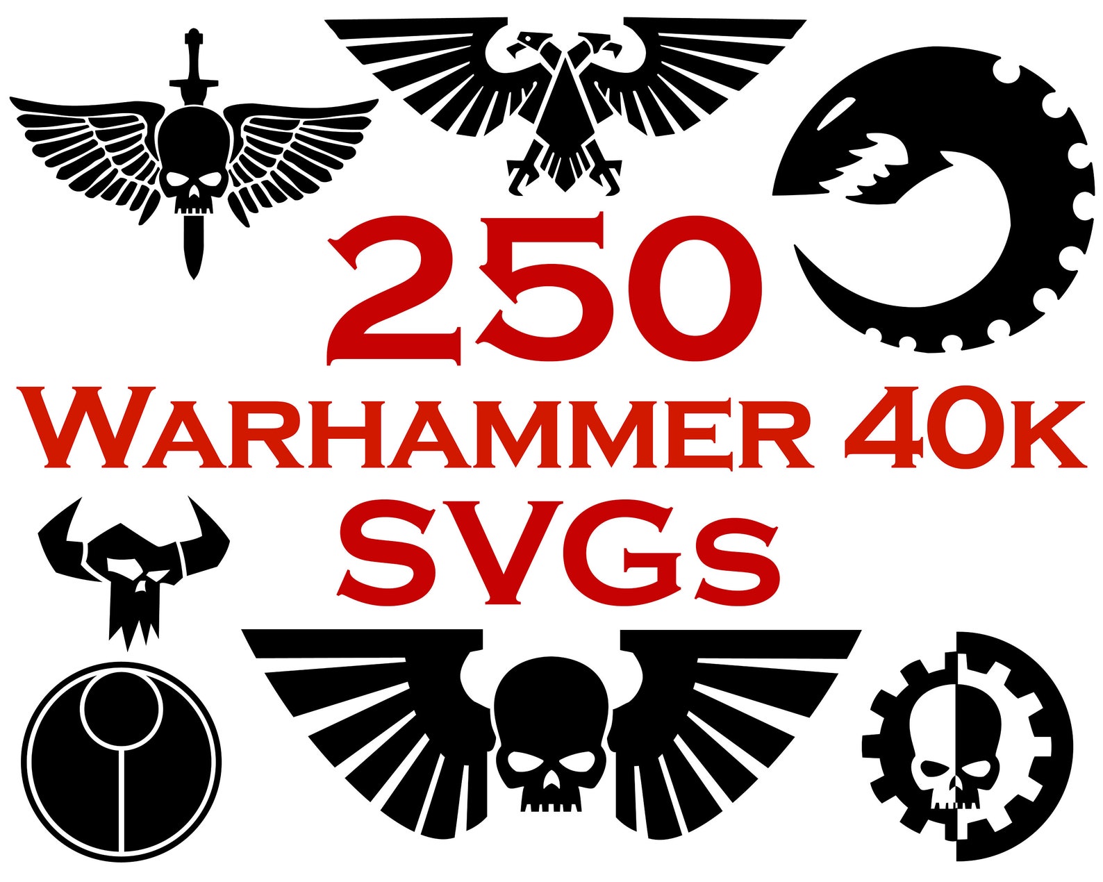 Warhammer 40K SVG Bundle Warhammer Stickers Clipart - Etsy Canada