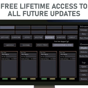 Digital Dnd Campaign Tracker, Dungeons and Dragons 5e Player Notebook ...