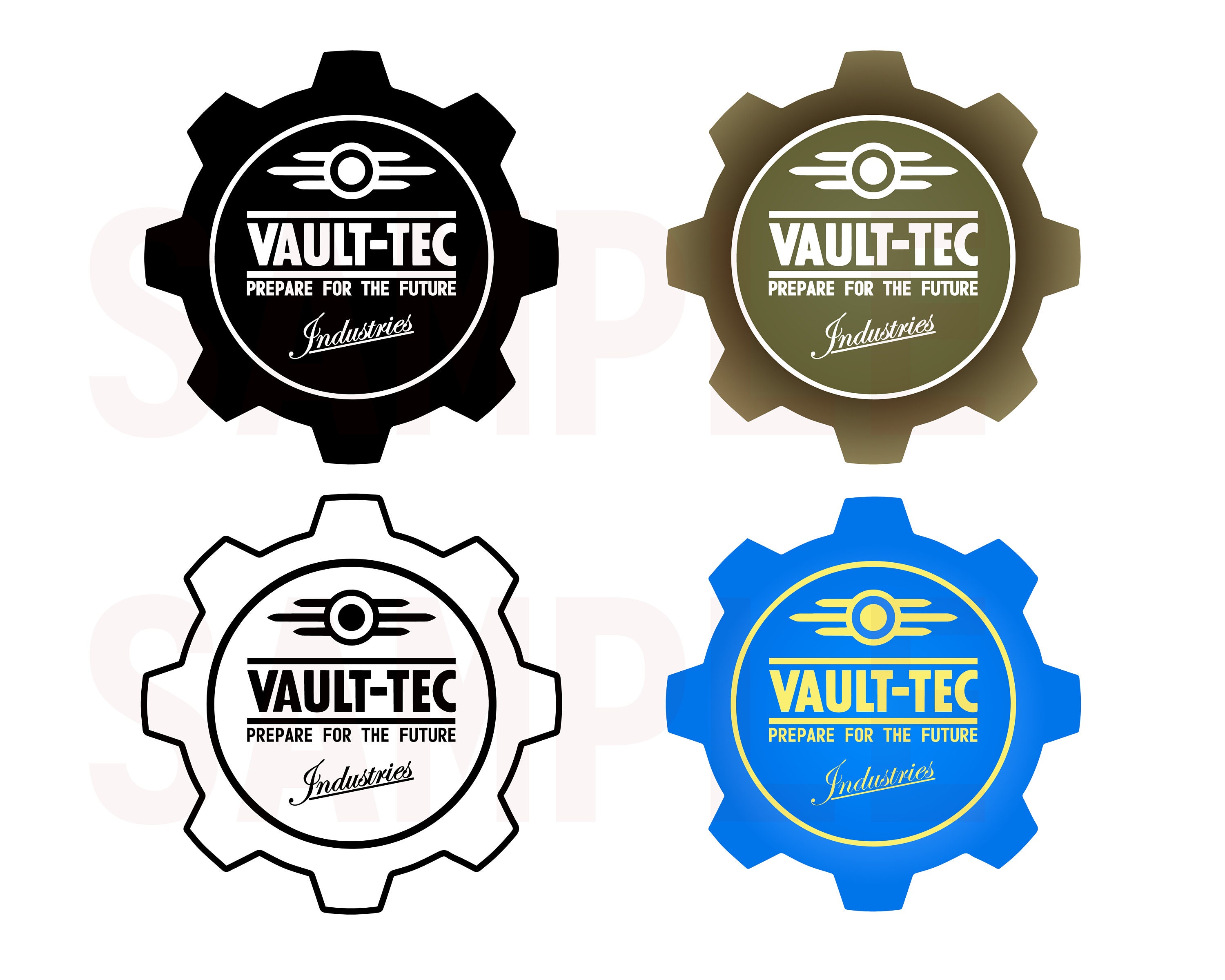 VAULT TEC Logo Svg Png Pdf Fallout Vault-tec Clipart Sticker - Etsy