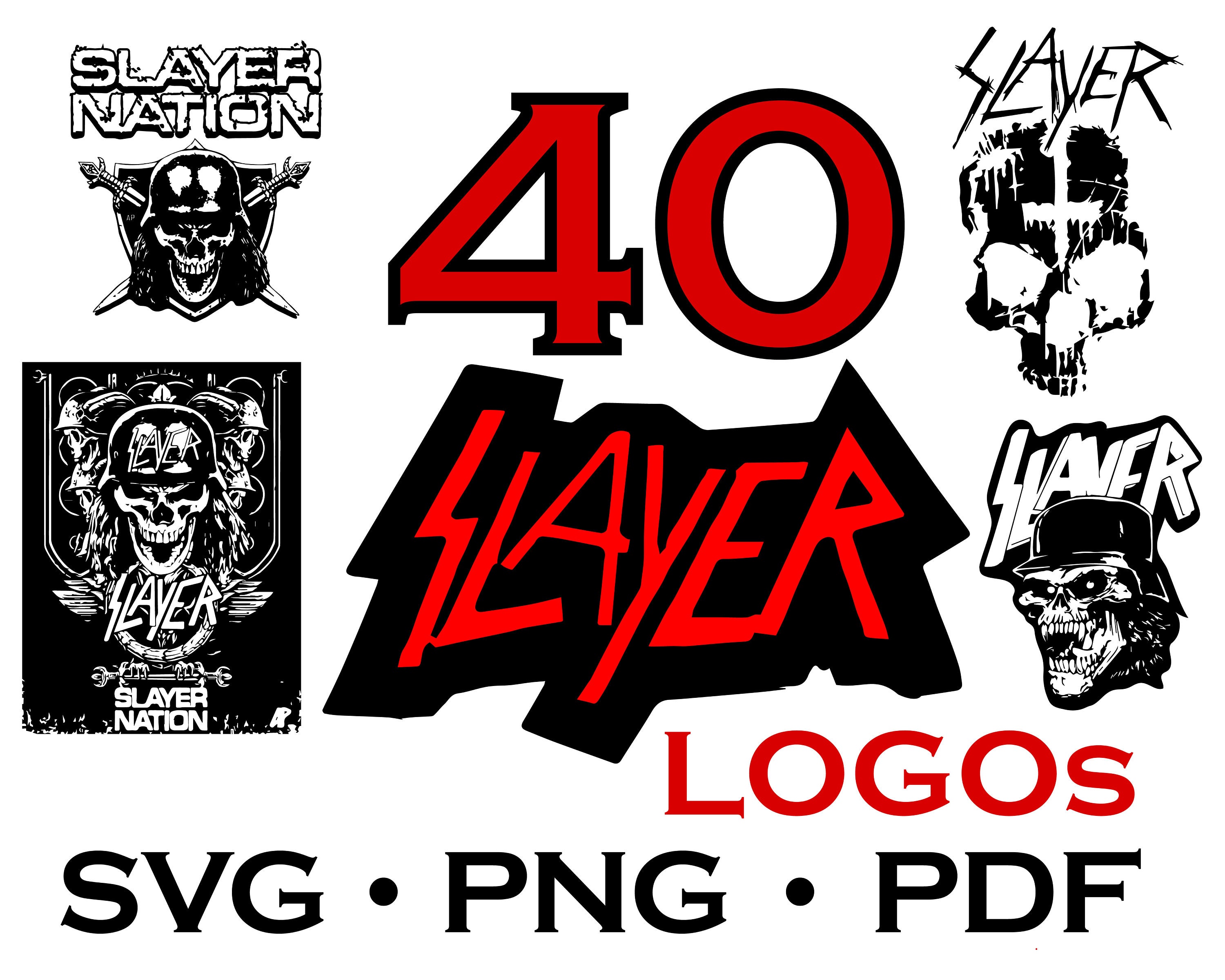 SLAYER Logo Bundle Svg Png Pdf Slayer SVG Files for Cricut - Etsy