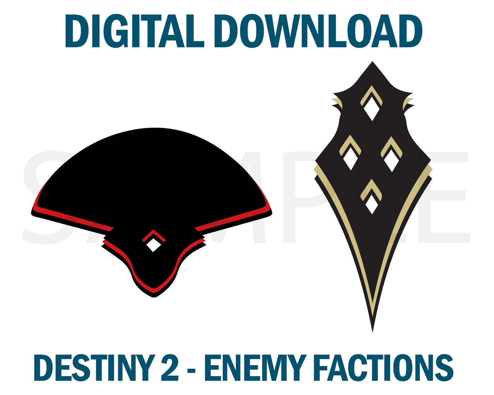 DESTINY 2 Logo Bundle Svg Png Pdf Jpg Destiny 2 Enemy - Etsy