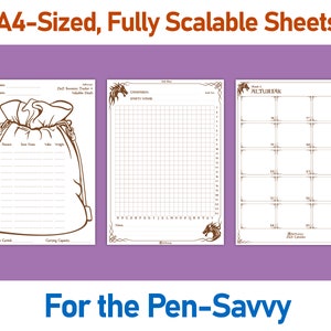 Printable Dnd Tracking Sheets: Campaign & Quest Tracker (digital Pdfs ...