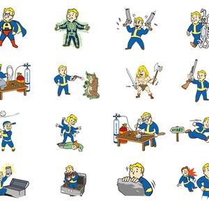 95 Fallout VAULT BOY Designs Pack SVG Vault Dweller Digital Download ...