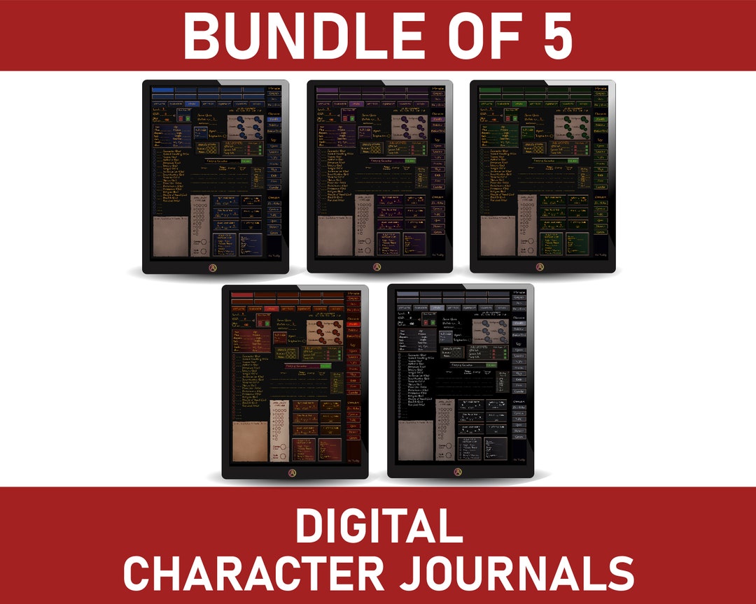Digital Dnd Player Notebook, Dungeons and Dragons 5e, Digital D&D ...