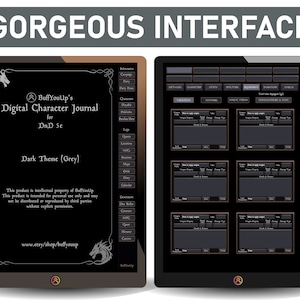 Digital Dnd Campaign Tracker, Dungeons and Dragons 5e Player Notebook ...