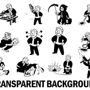 Fallout VAULT BOY Bundle Svg Png Pdf Digital Download - Etsy