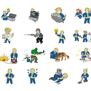 95 Fallout VAULT BOY Designs Pack SVG Vault Dweller Digital Download ...