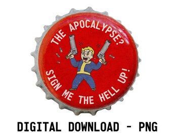 Bottle Cap Images Fallout - Etsy