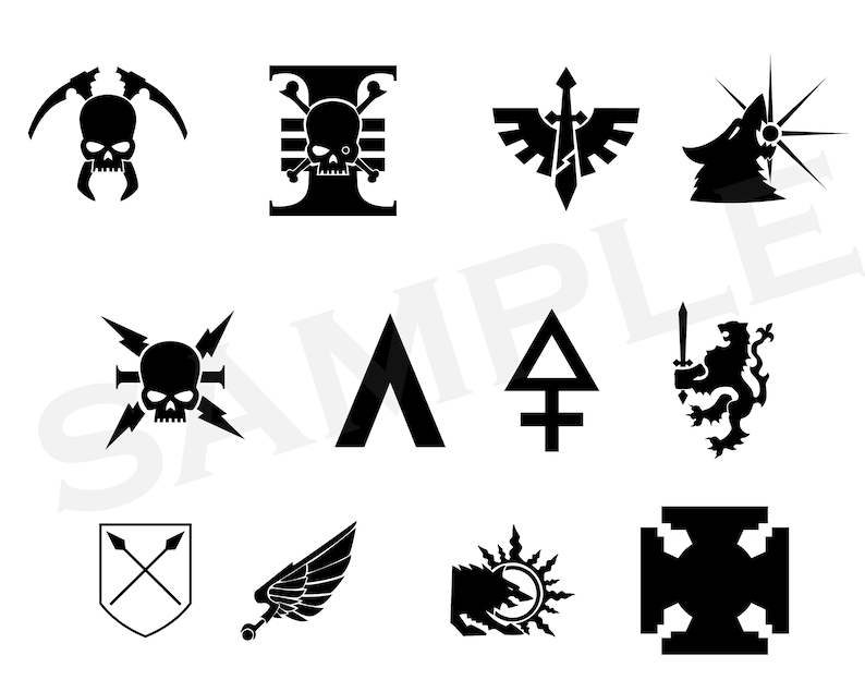 Warhammer 40K SVG Bundle Warhammer Stickers Clipart - Etsy Australia