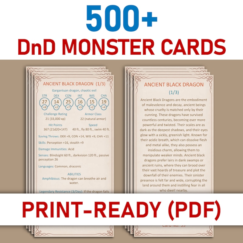 Dnd Printable Papercraft - Etsy