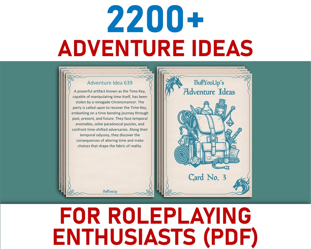 Dnd Adventure Ideas Digital Download, Printable Dnd Quest Cards Bundle ...