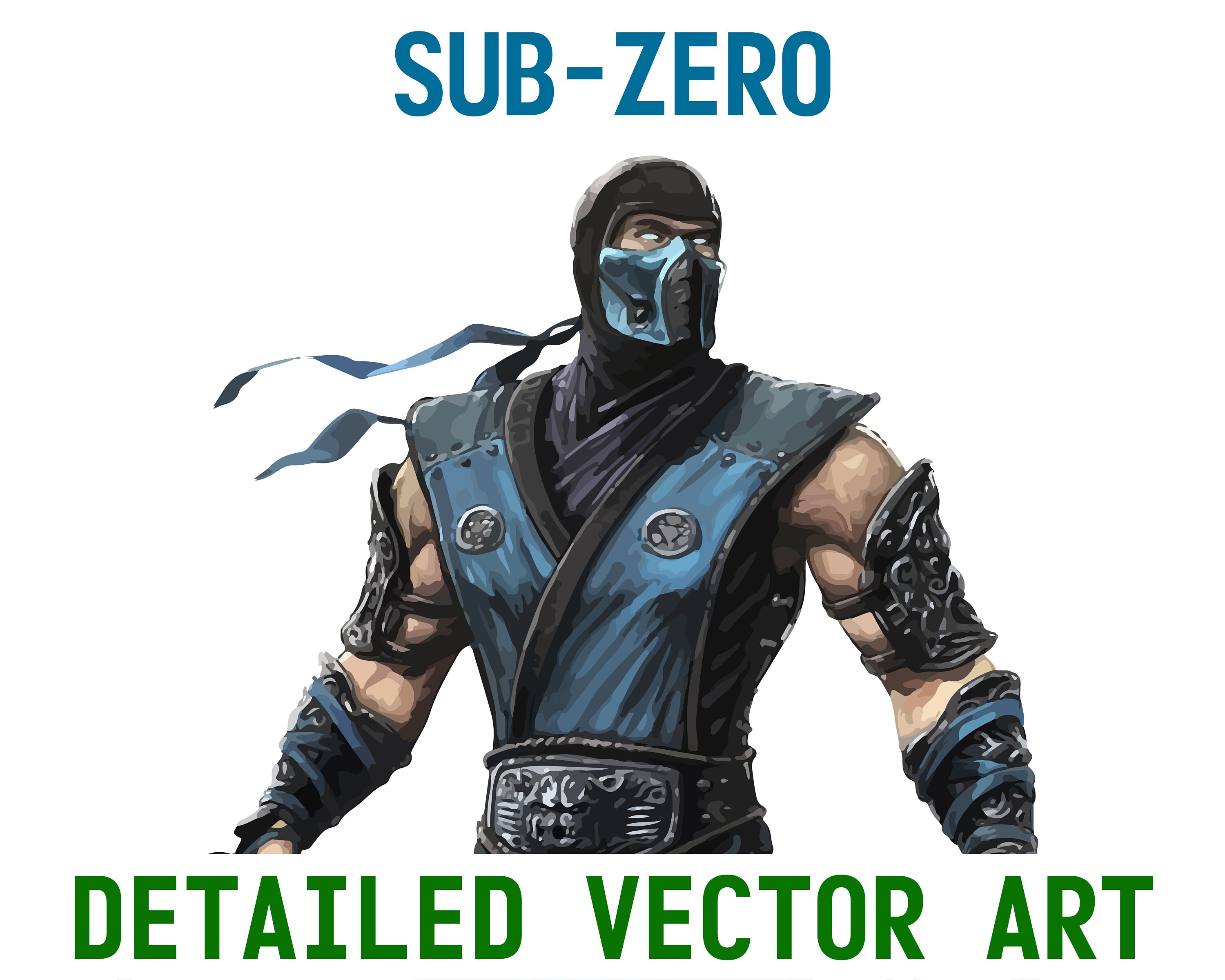 SCORPION SUB-ZERO Svg Png Pdf Mortal Kombat Character - Etsy