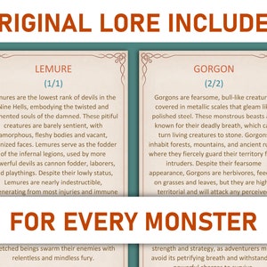 Printable Dnd Monster Cards Bundle: SRD5.1 Collection (PDF) - Etsy