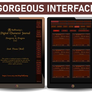 Digital Dnd Player Notebook, Dungeons and Dragons 5e, Digital D&D ...