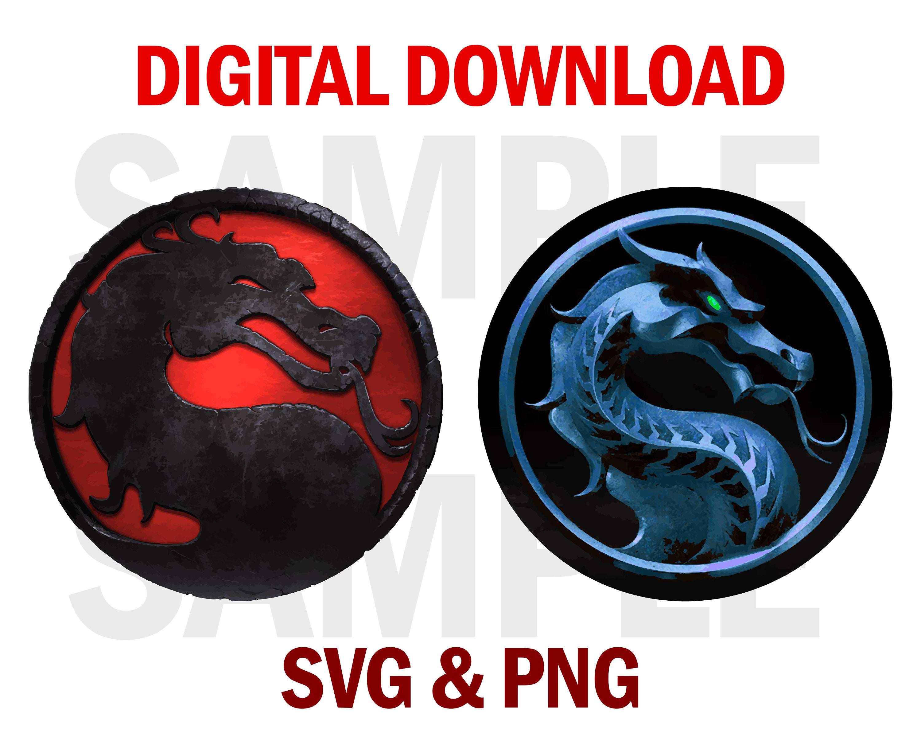 21 Mortal Kombat Logos Bundle Svg Png Mortal Kombat Dragon - Etsy UK