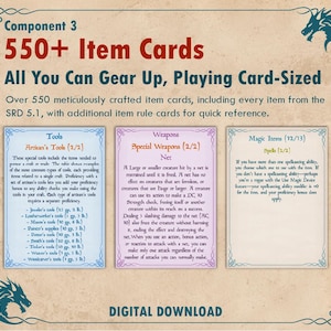 Ultimate Dnd Bundle, Dungeons and Dragons Playing Cards, Dnd Dungeon ...