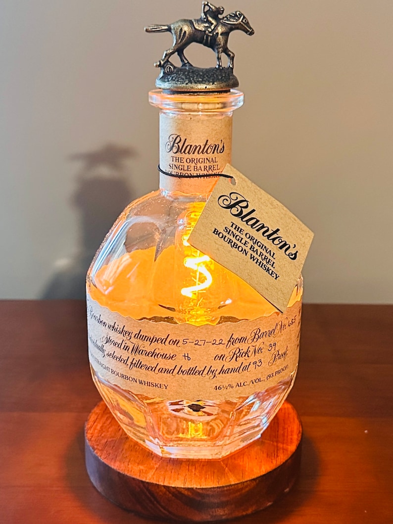 Blanton's Bourbon Whiskey Accent Lamp - Etsy