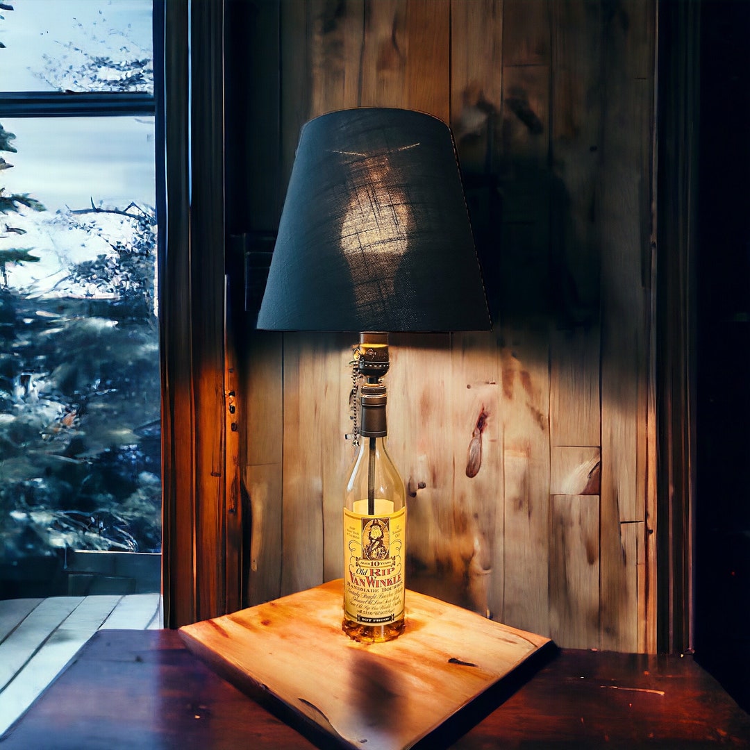 Old Rip Van Winkle Bourbon Whiskey Lamp - Etsy