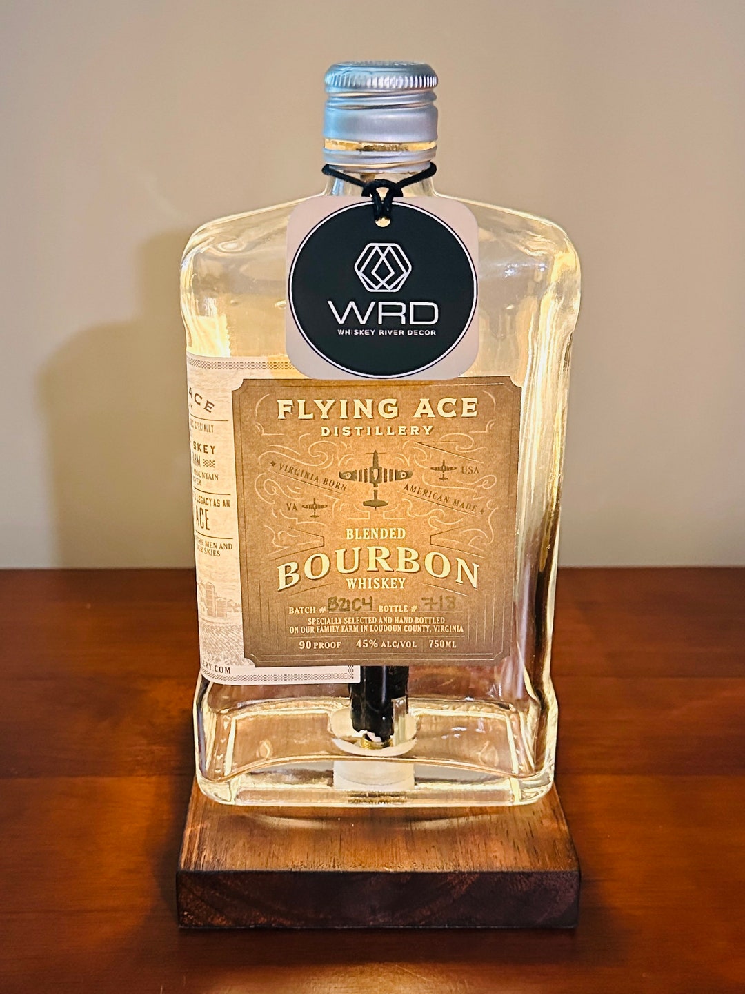 Flying Ace Distillery Bourbon Whiskey Accent Lamp - Etsy