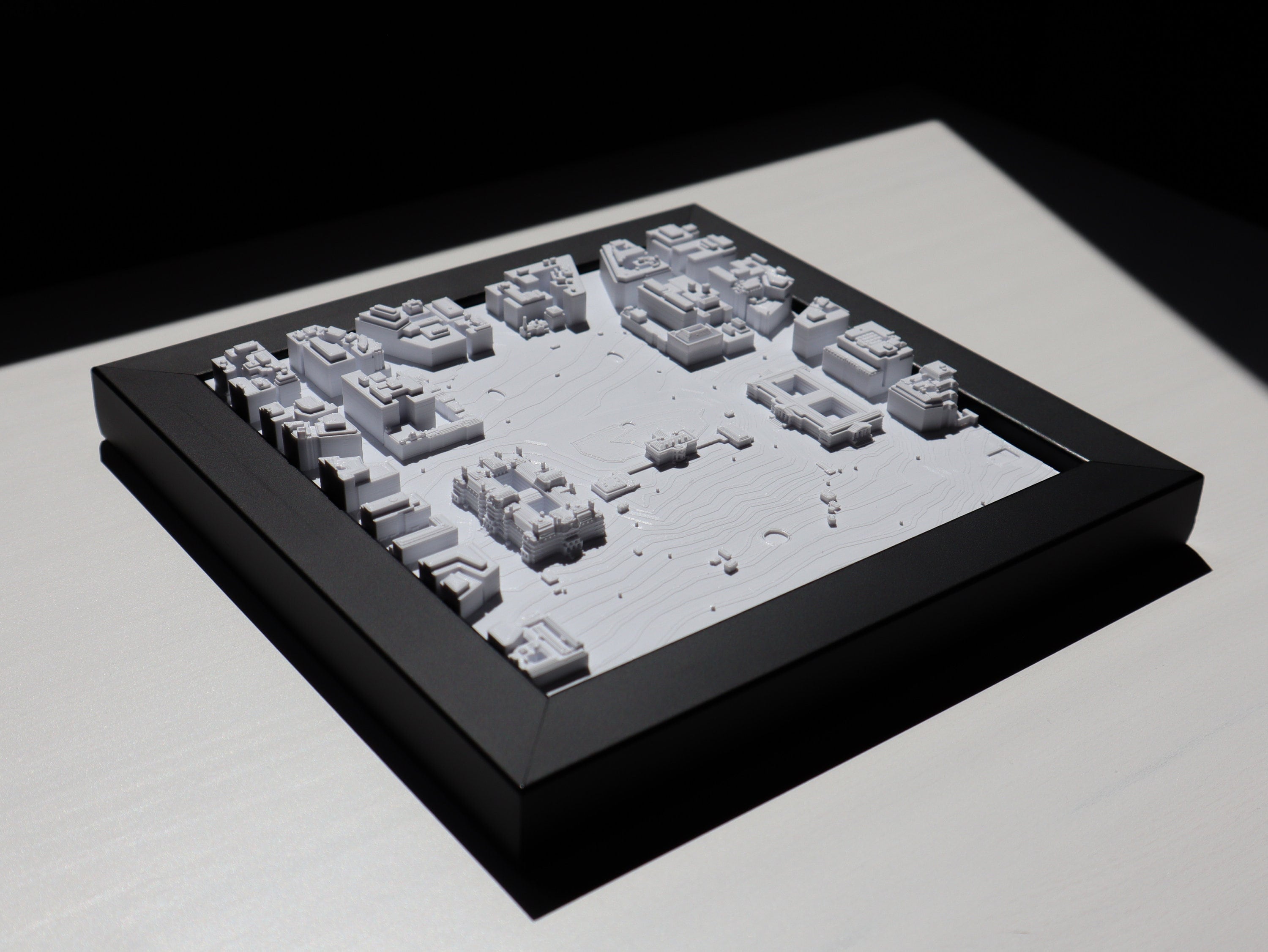 Washington DC Map 3D Model – Framed City Decor - Etsy