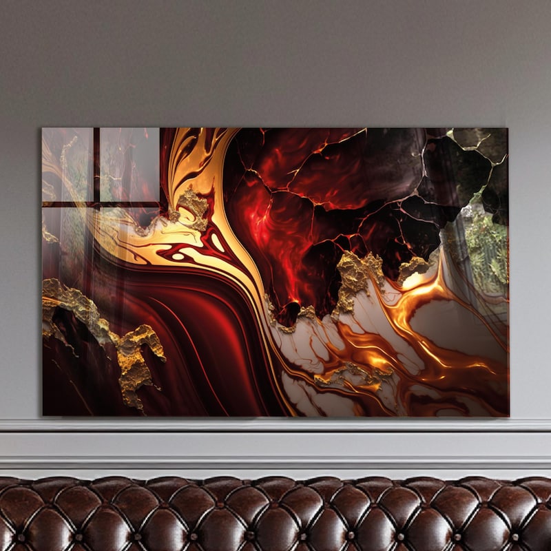Acrylic Marble Wall Art - Etsy